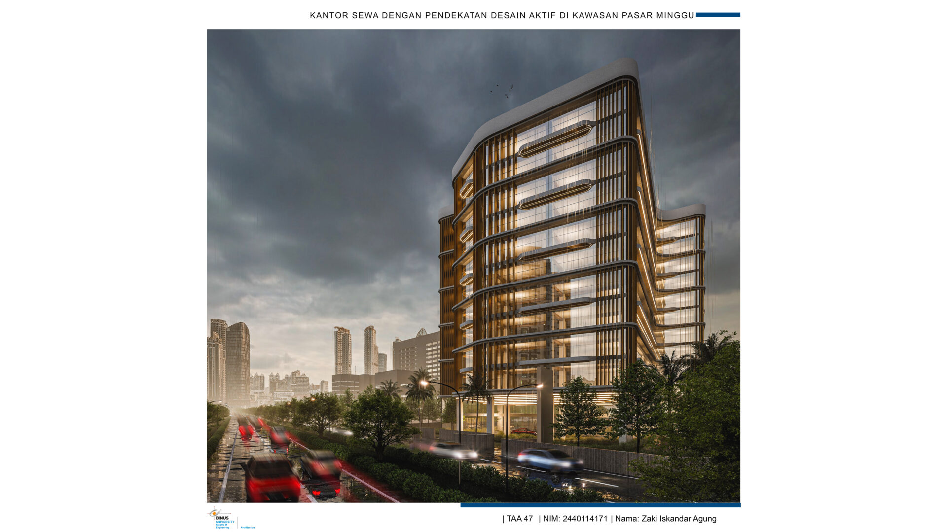 Kantor Sewa dengan Pendekatan Desain Aktif di Kawasan Pasar Minggu ...